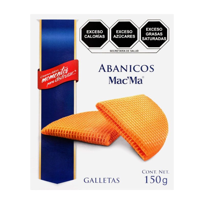 GALLETAS CRISPY WAFER FAN ABANICO MACMA 150 GRS - Merkabastos
